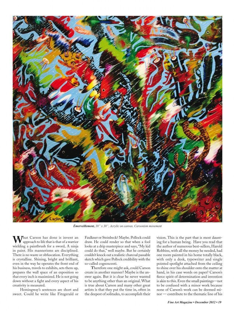 Artiste peintre International | Charles Carson | Grand-maître en beaux ...