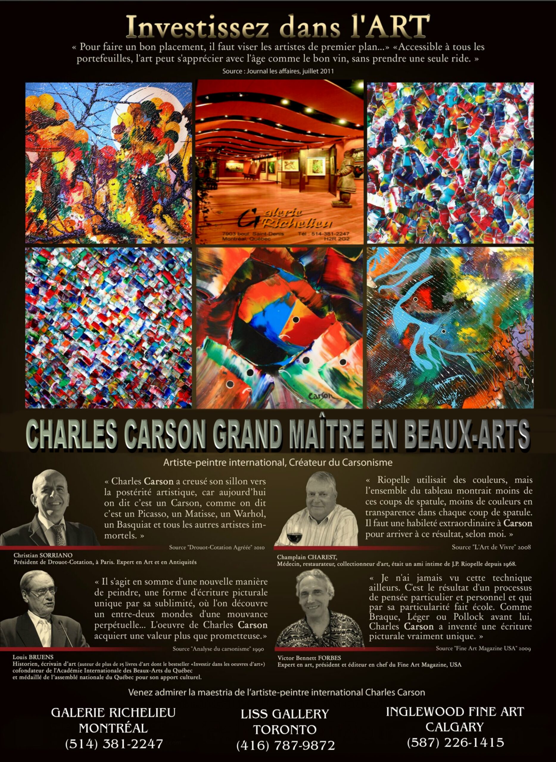 Artiste peintre International | Charles Carson | Grand-maître en beaux ...